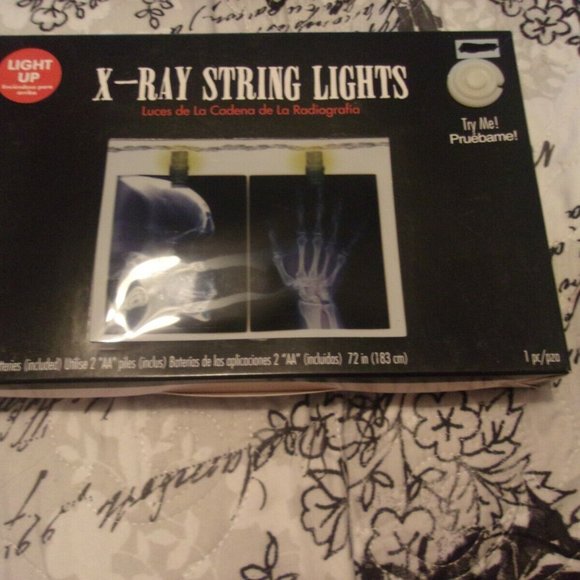Holiday | Halloween Prop Decor String Lights Xray String Lights Hand ...